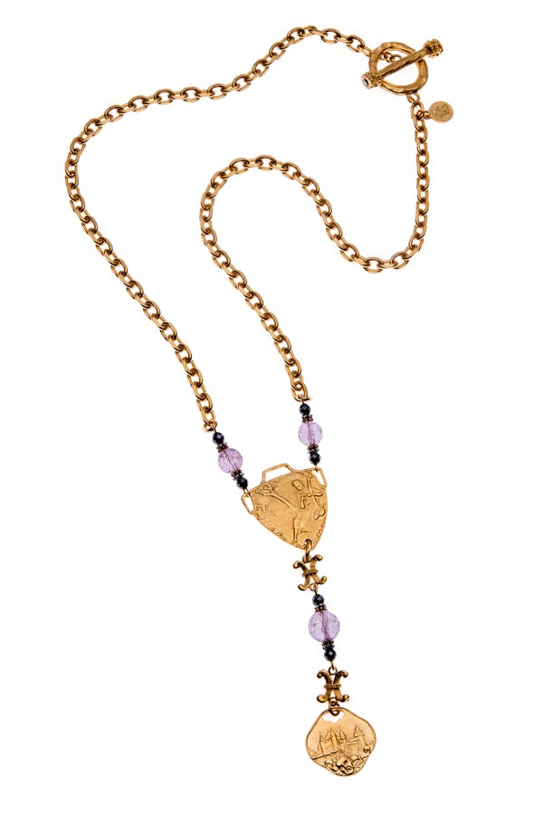 Amethyst Beads Bonheur Medallion and Concours Dramatique Pendant – Robin Steele, Inc.
