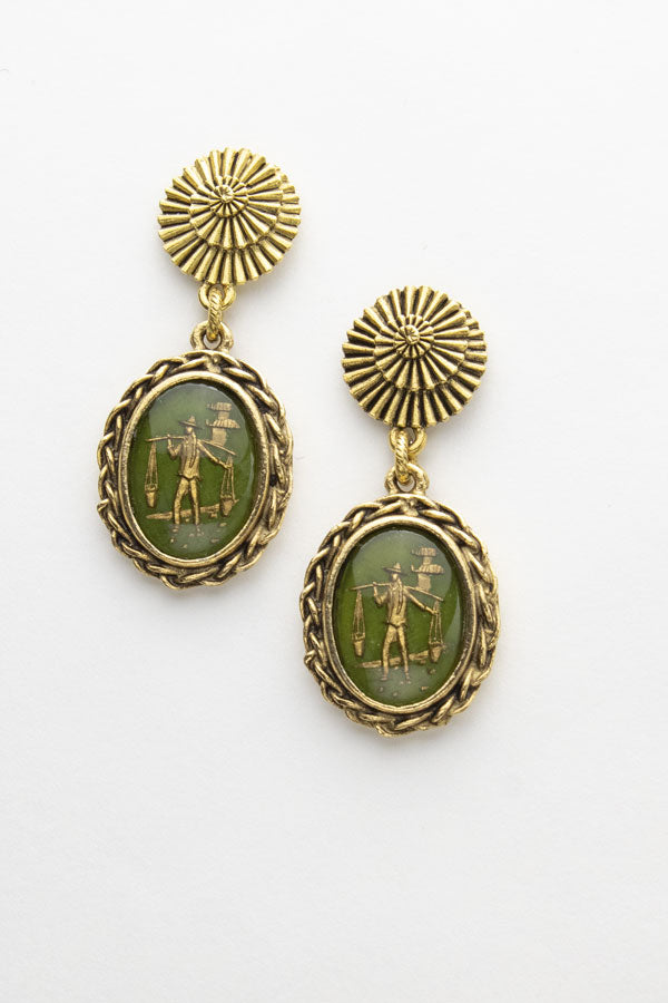 Parasol Intaglio Earring – Robin Steele, Inc.
